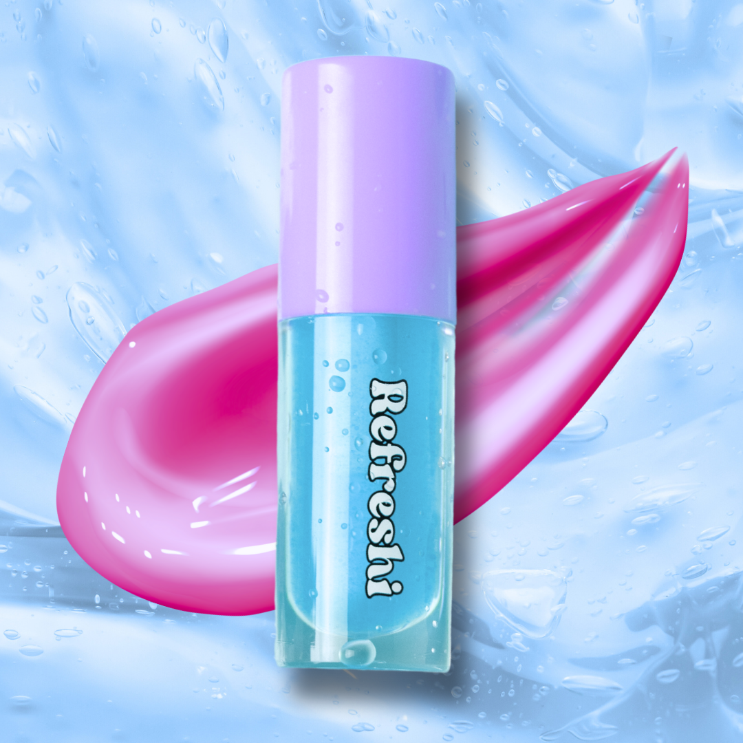 Huile à lèvres Powerful a couleur changeante – Refreshi Cosmétiques